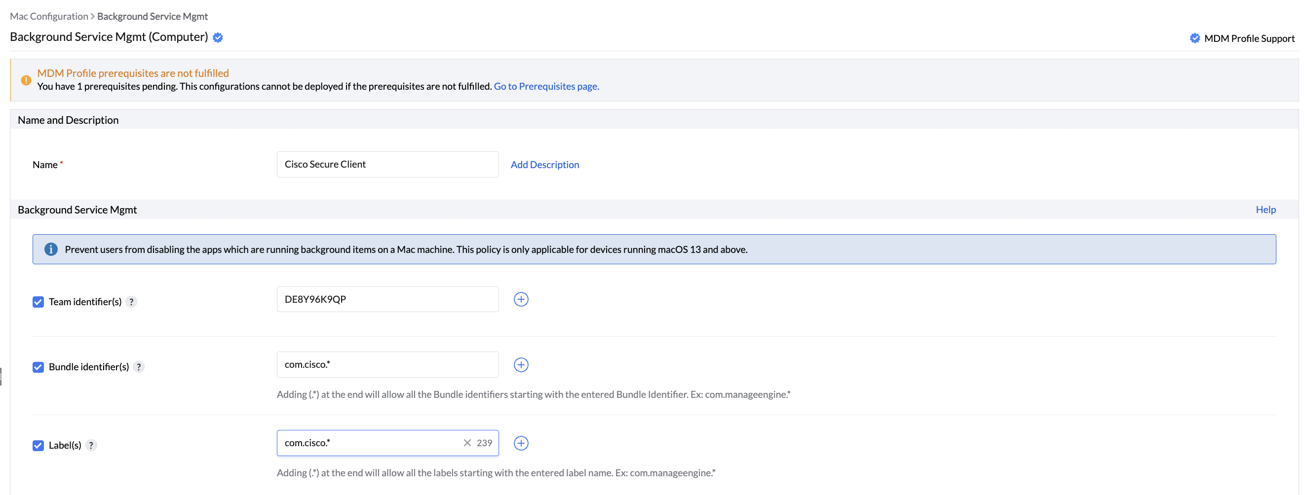 Deploy Cisco Secure Client for Mac endpoints | ManageEngine Endpoint Central