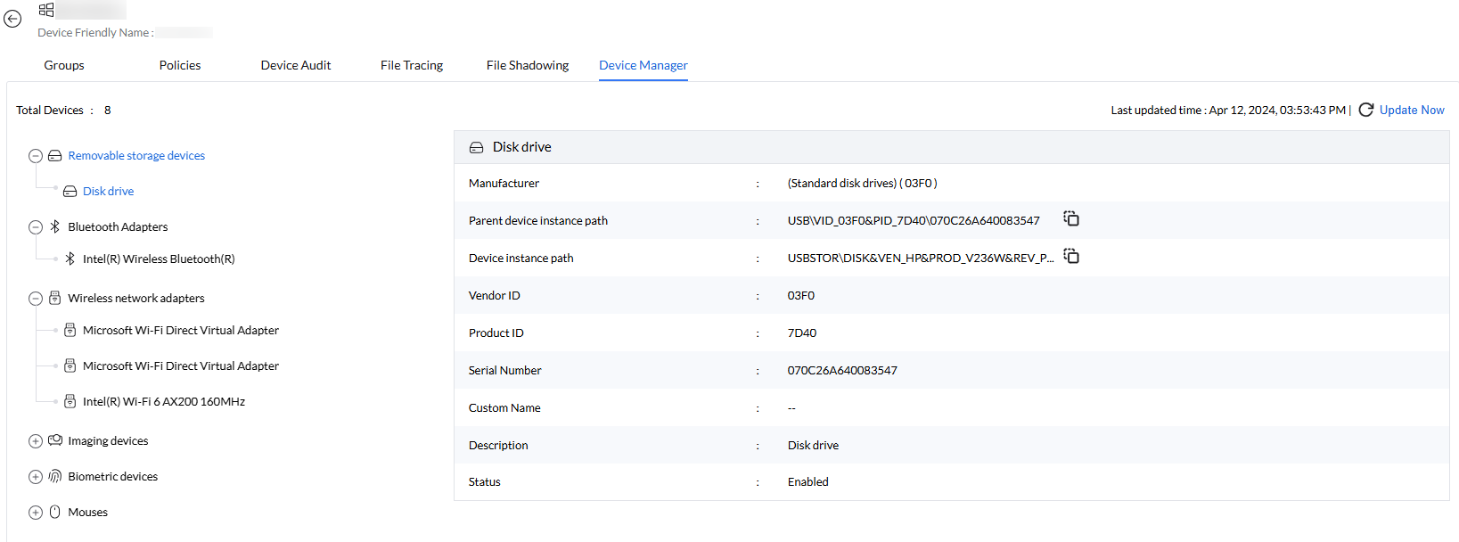 Device Control Reports |ManageEngine Endpoint Central
