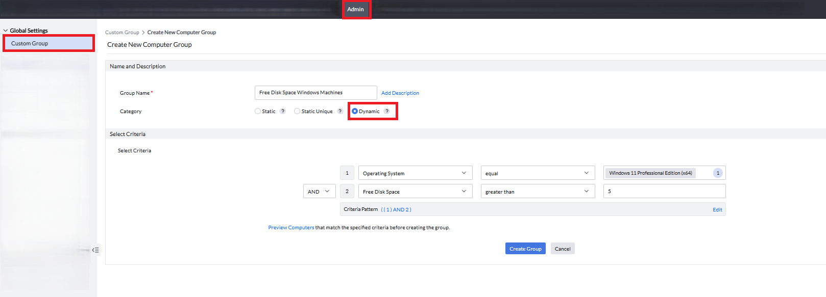 Dynamic Custom Groups | ManageEngine Endpoint Central
