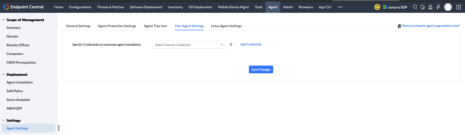 Managing Mac computers | Endpoint Central Mac Agent Installation ...
