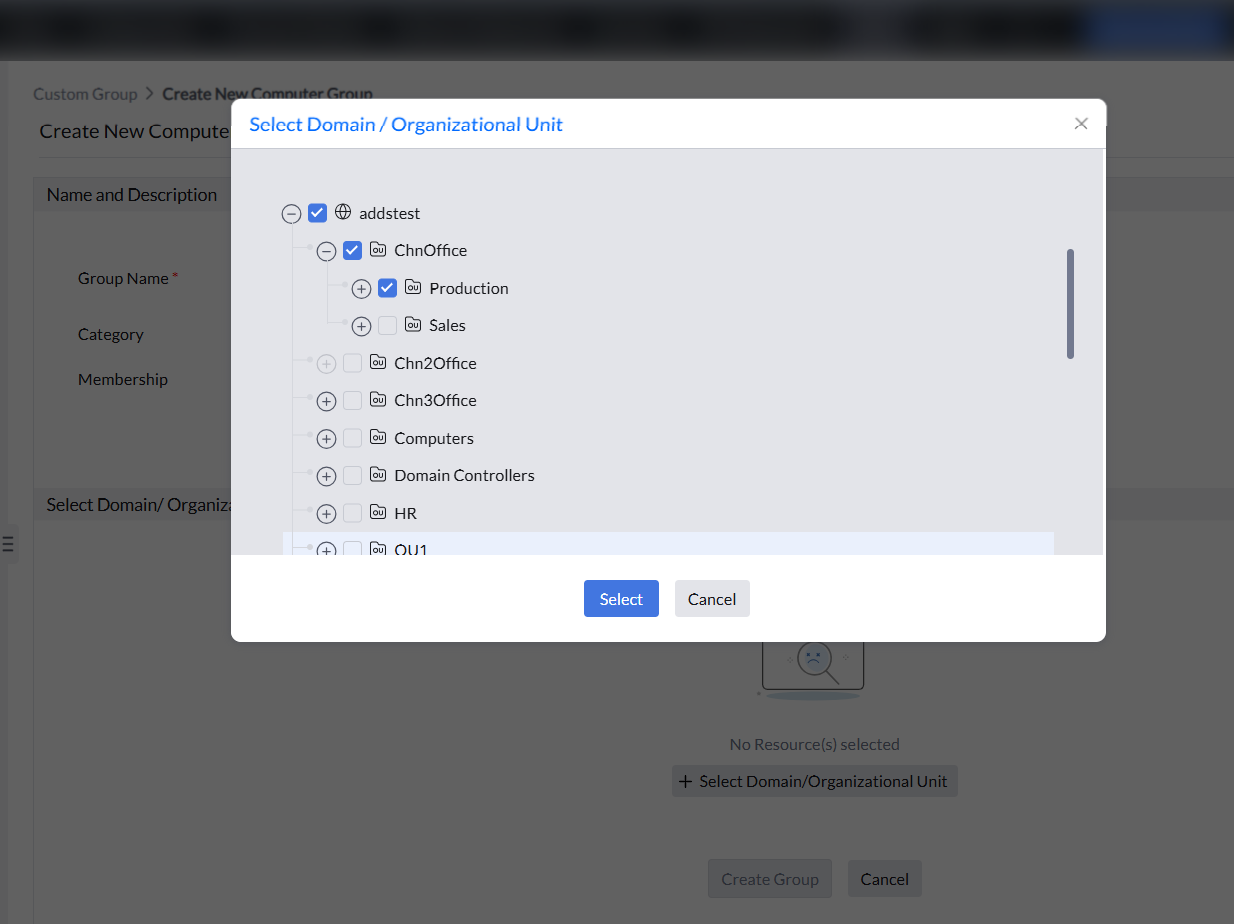 Static unique Custom Groups - Computer | ManageEngine Endpoint Central