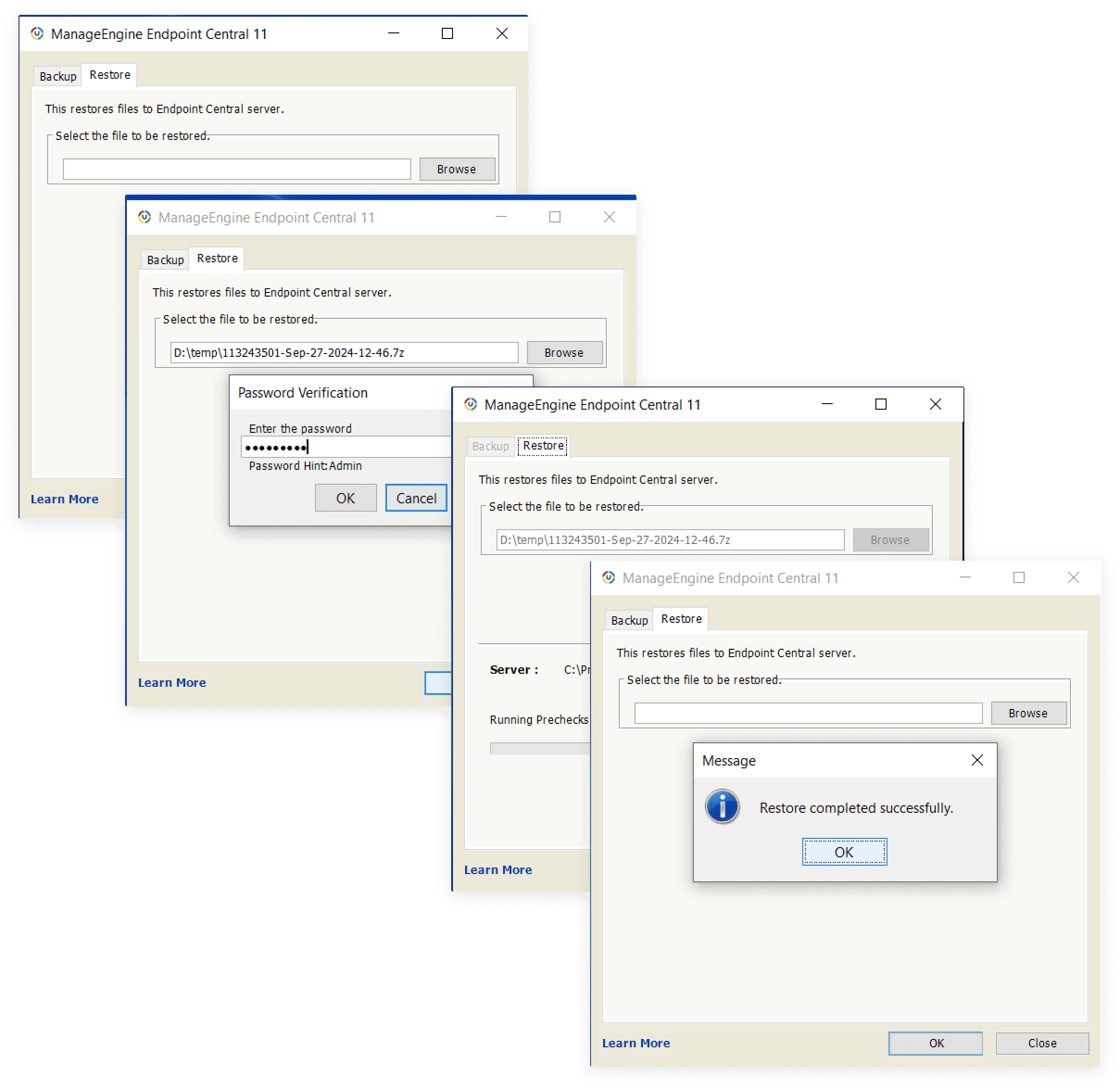 Database Backup And Restore Manageengine Endpoint Central
