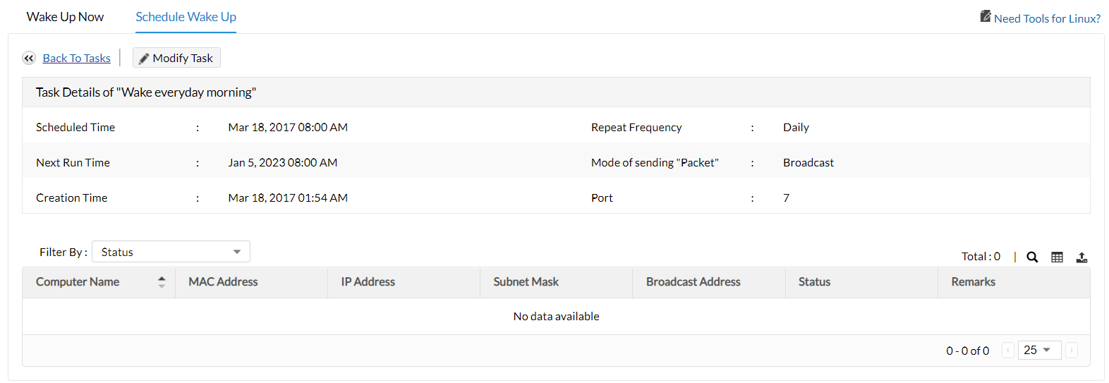 Wake on LAN Tool | ManageEngine Endpoint Central