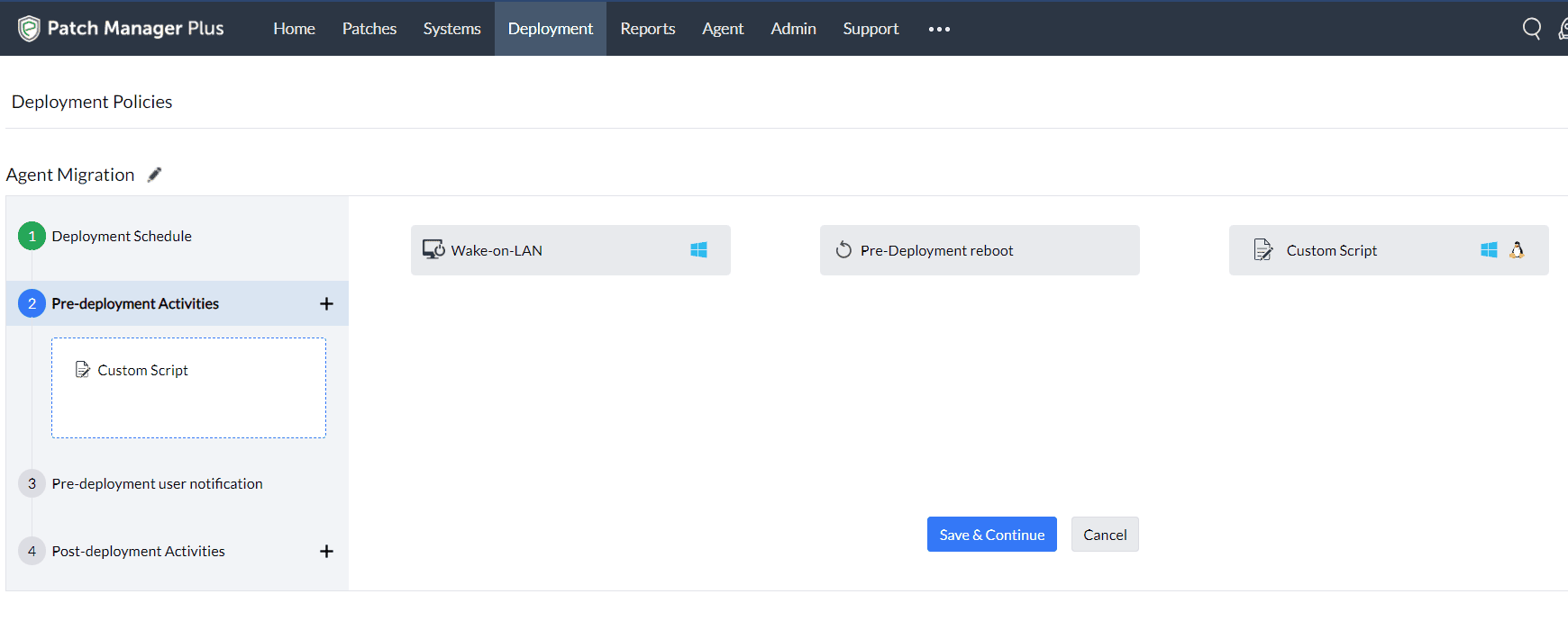 Agent migration from Patch Manager Plus cloud to Endpoint Central | ManageEngine Endpoint Central