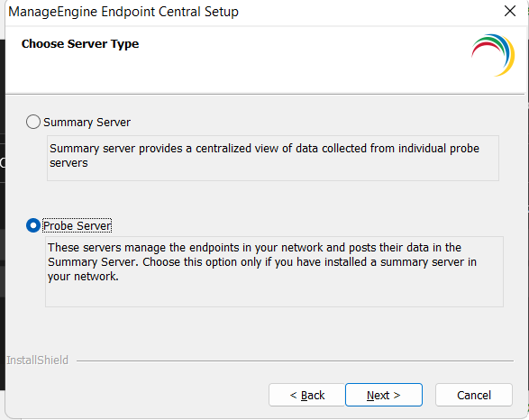 Summary Server and Probe Installation