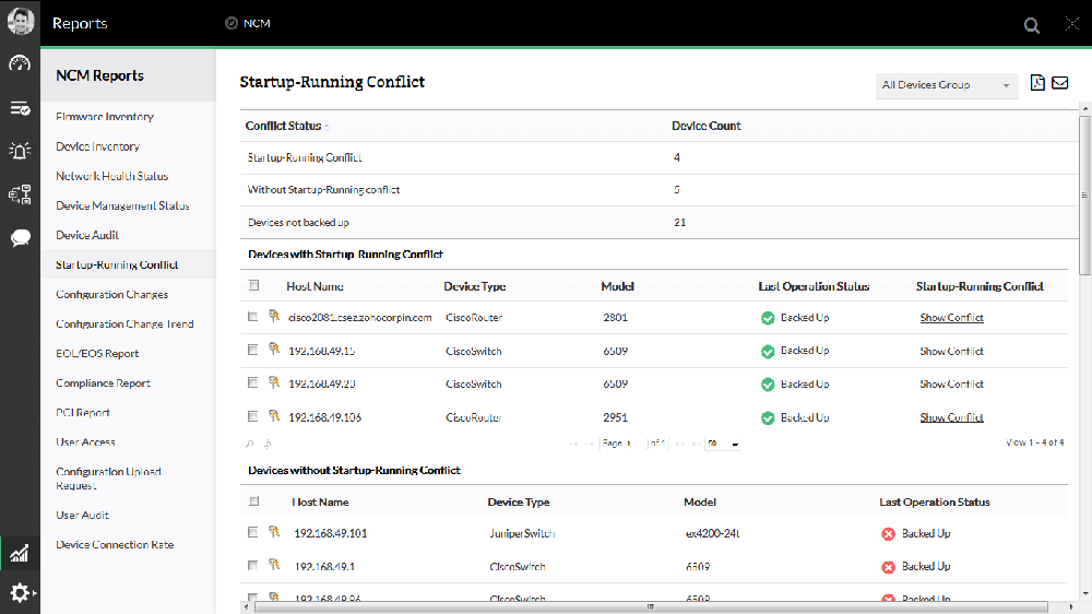ManageEngine DeviceExpert - Screen Shots