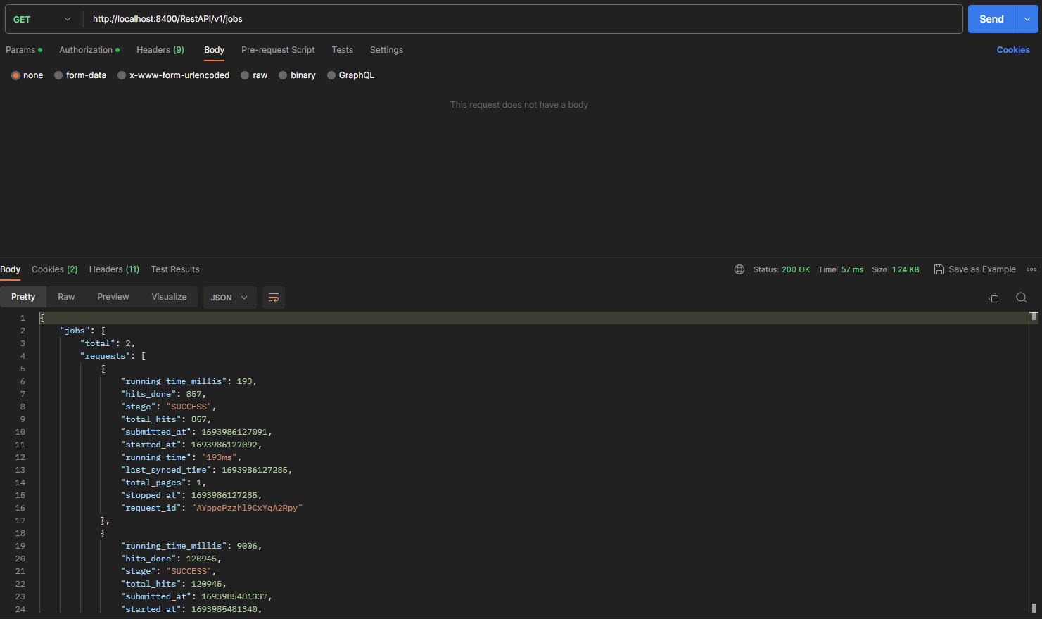 Jobs API | EventLog Analyzer