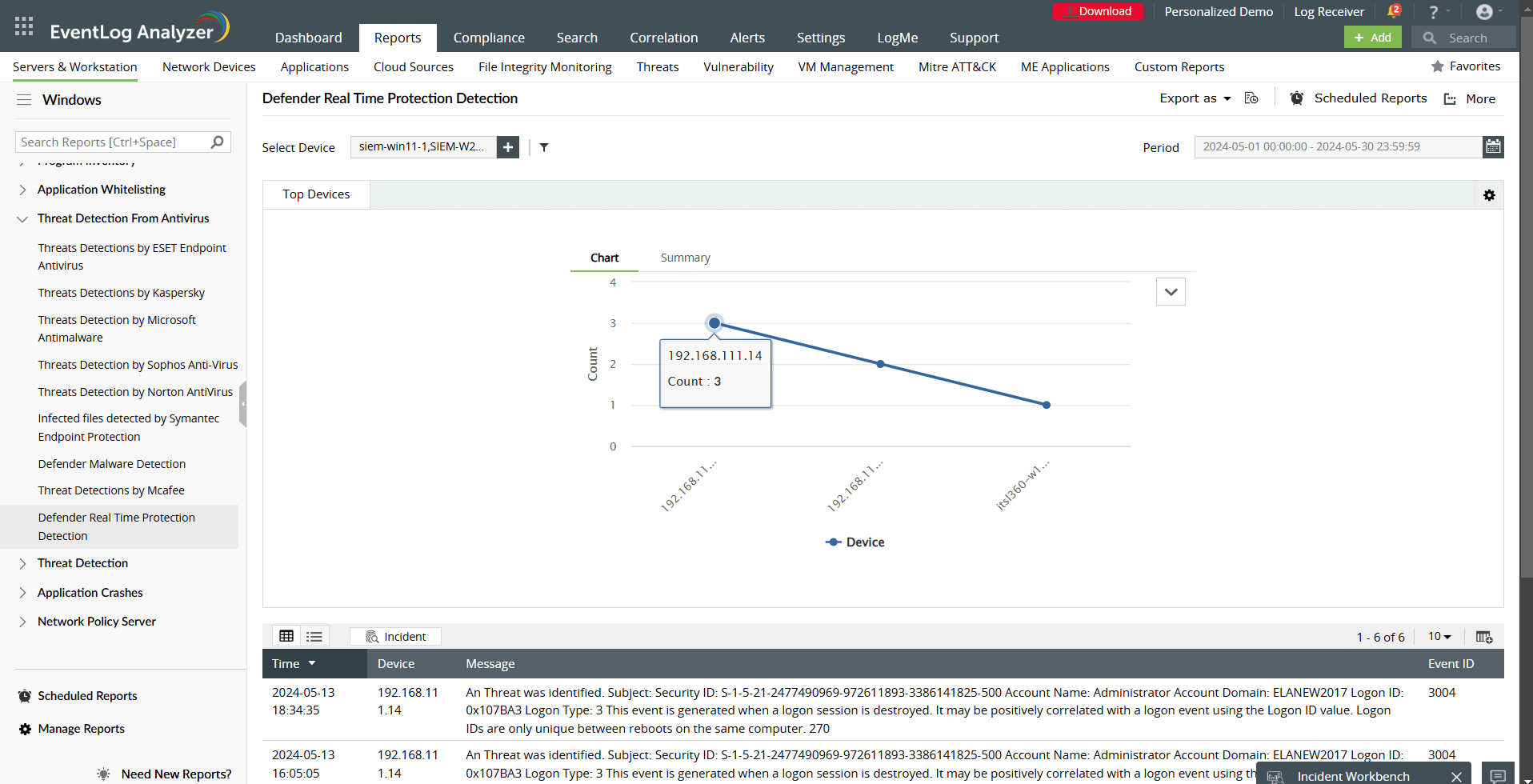 How To View And Access Windows Defender Logs Manageengine Eventlog Analyzer
