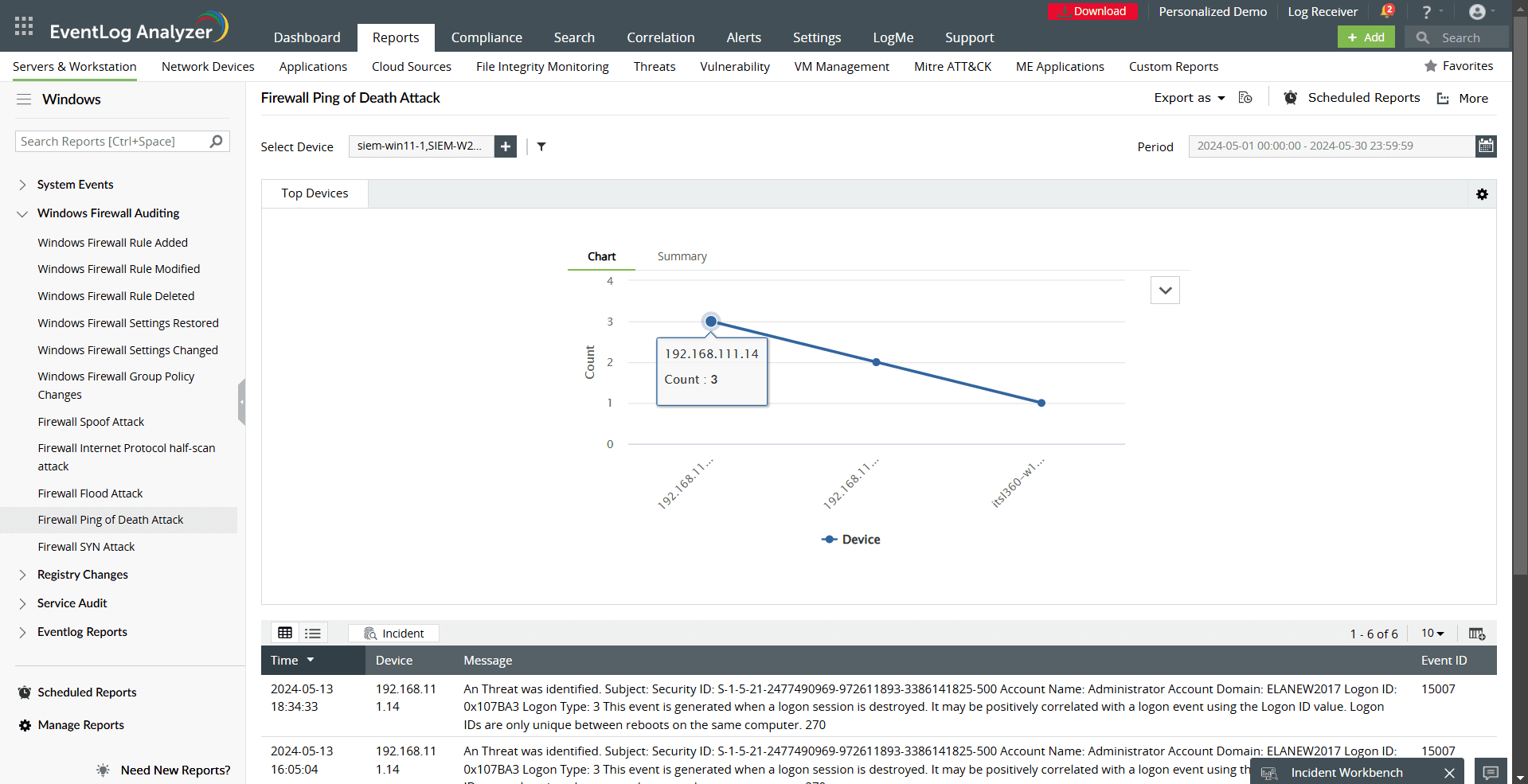 How to view and access Windows Firewall logs | ManageEngine EventLog Analyzer