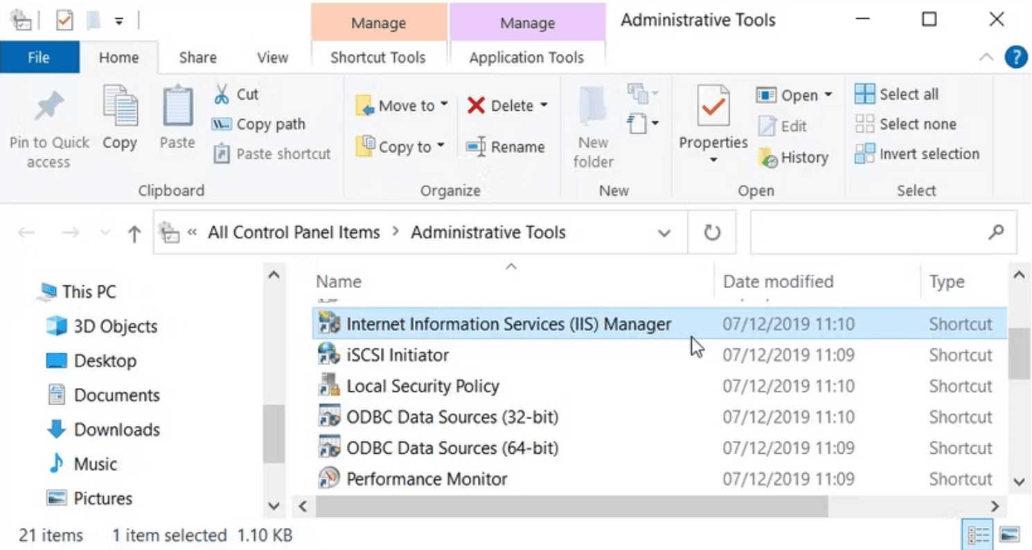 What is Internet Information Services (IIS) Manager?