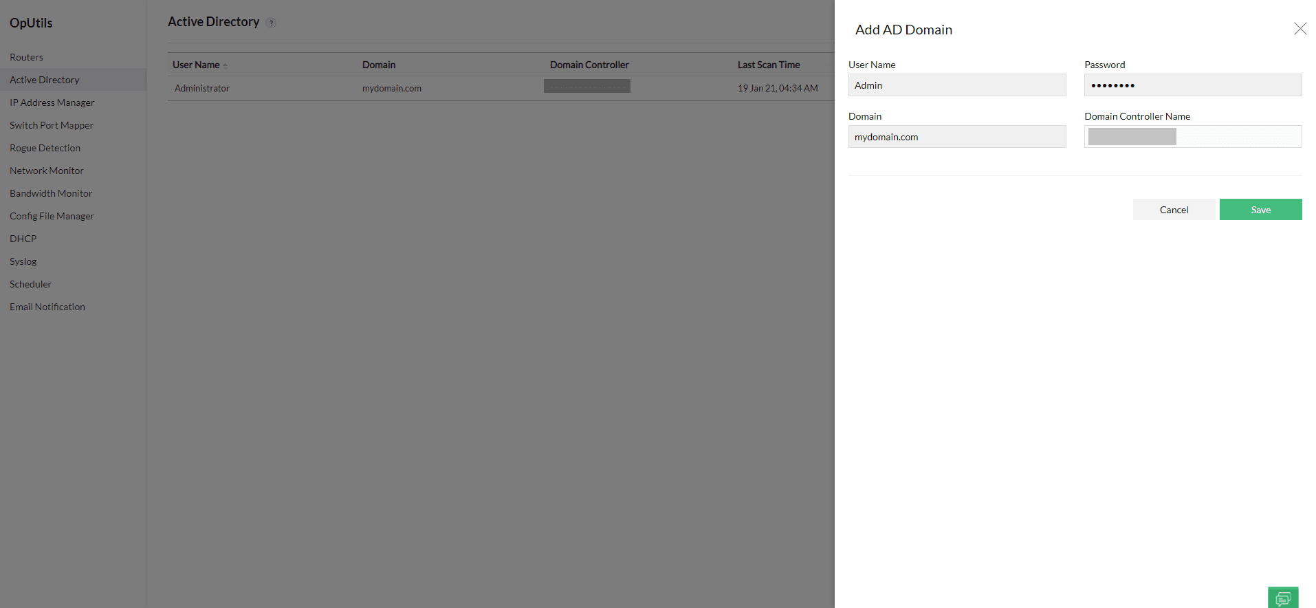 Analyse DHCP | ManageEngine OpUtils