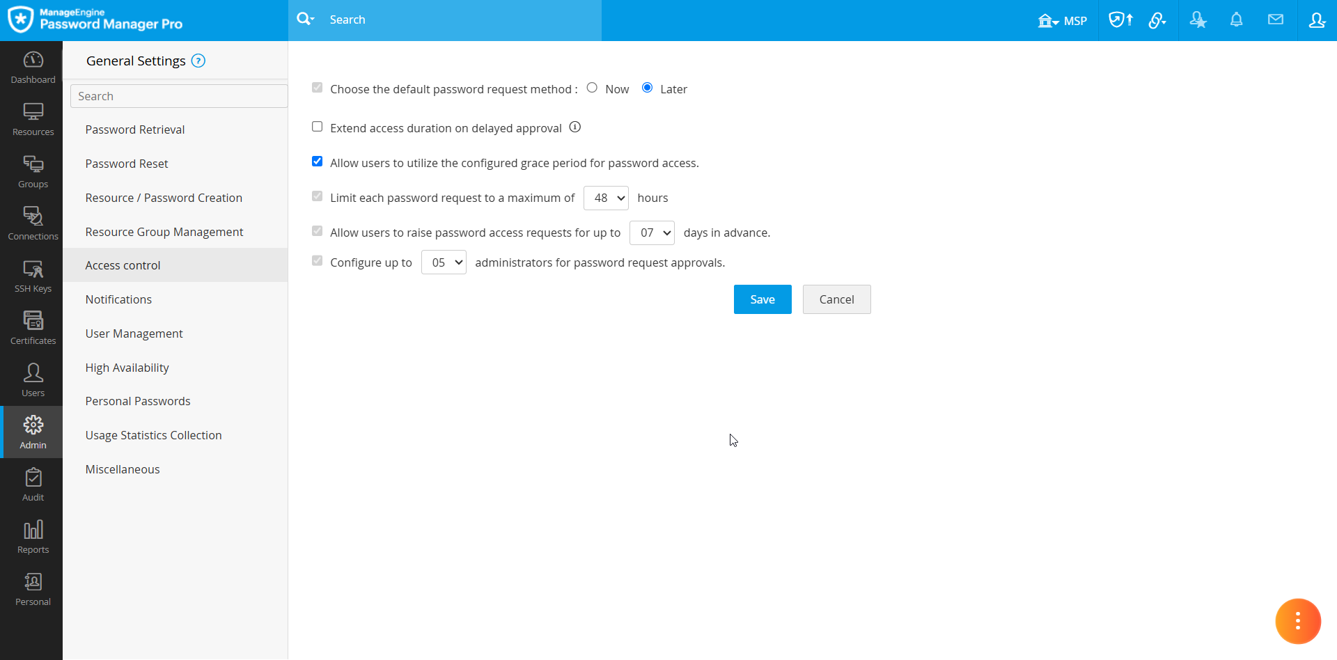 Implementing and Managing Access Control Workflow