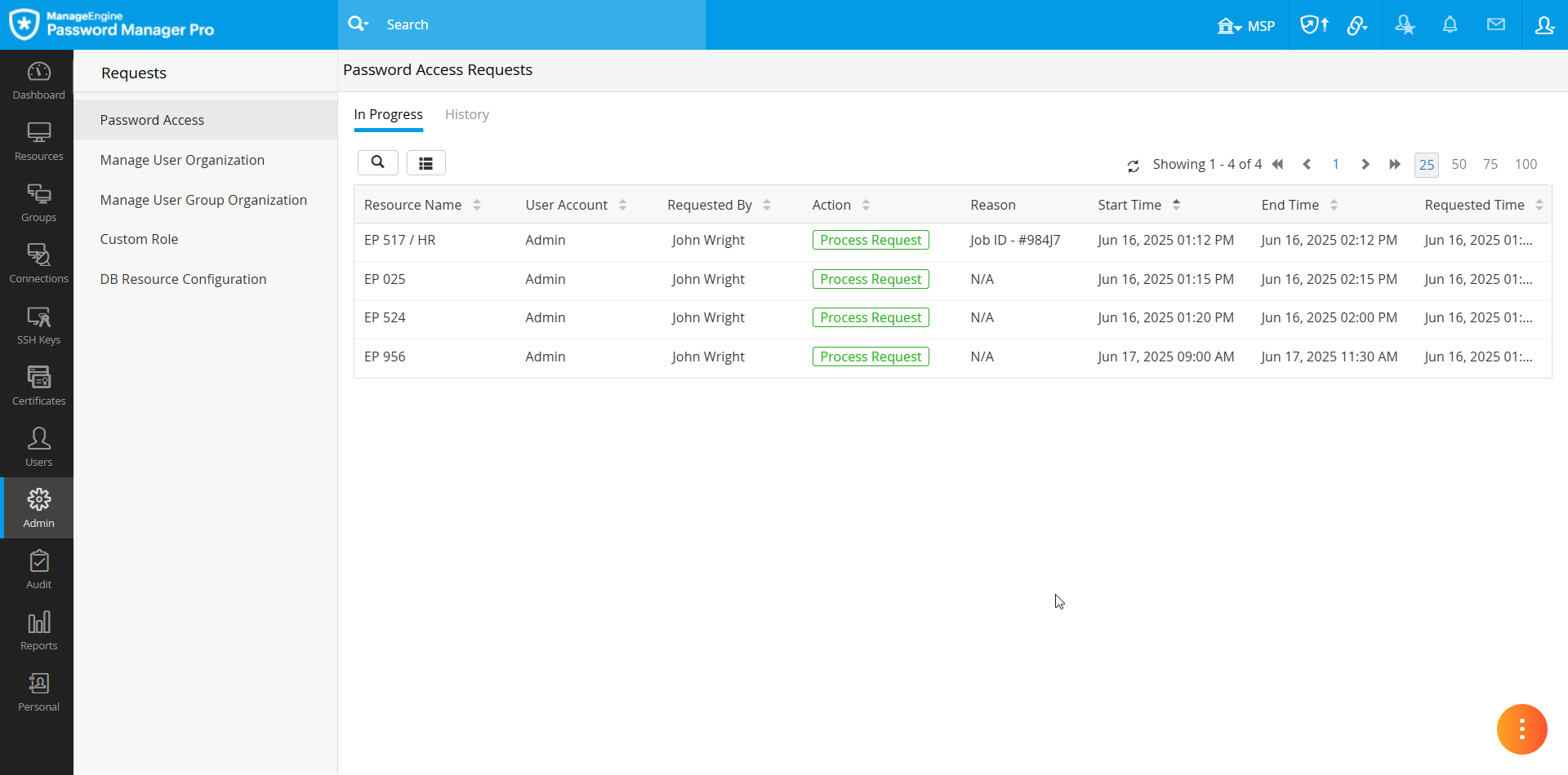 Implementing and Managing Access Control Workflow