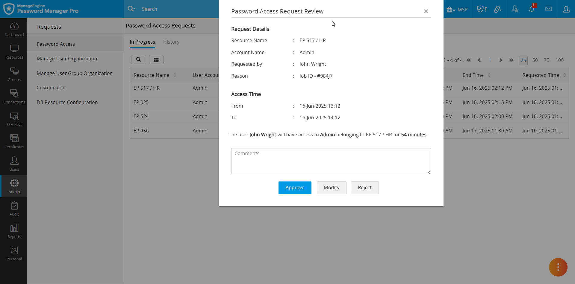 Implementing and Managing Access Control Workflow