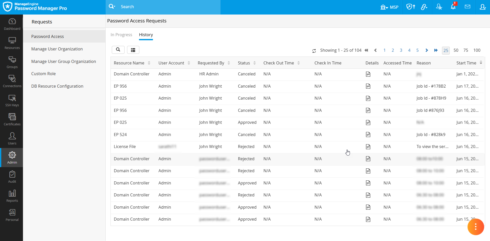 Implementing and Managing Access Control Workflow