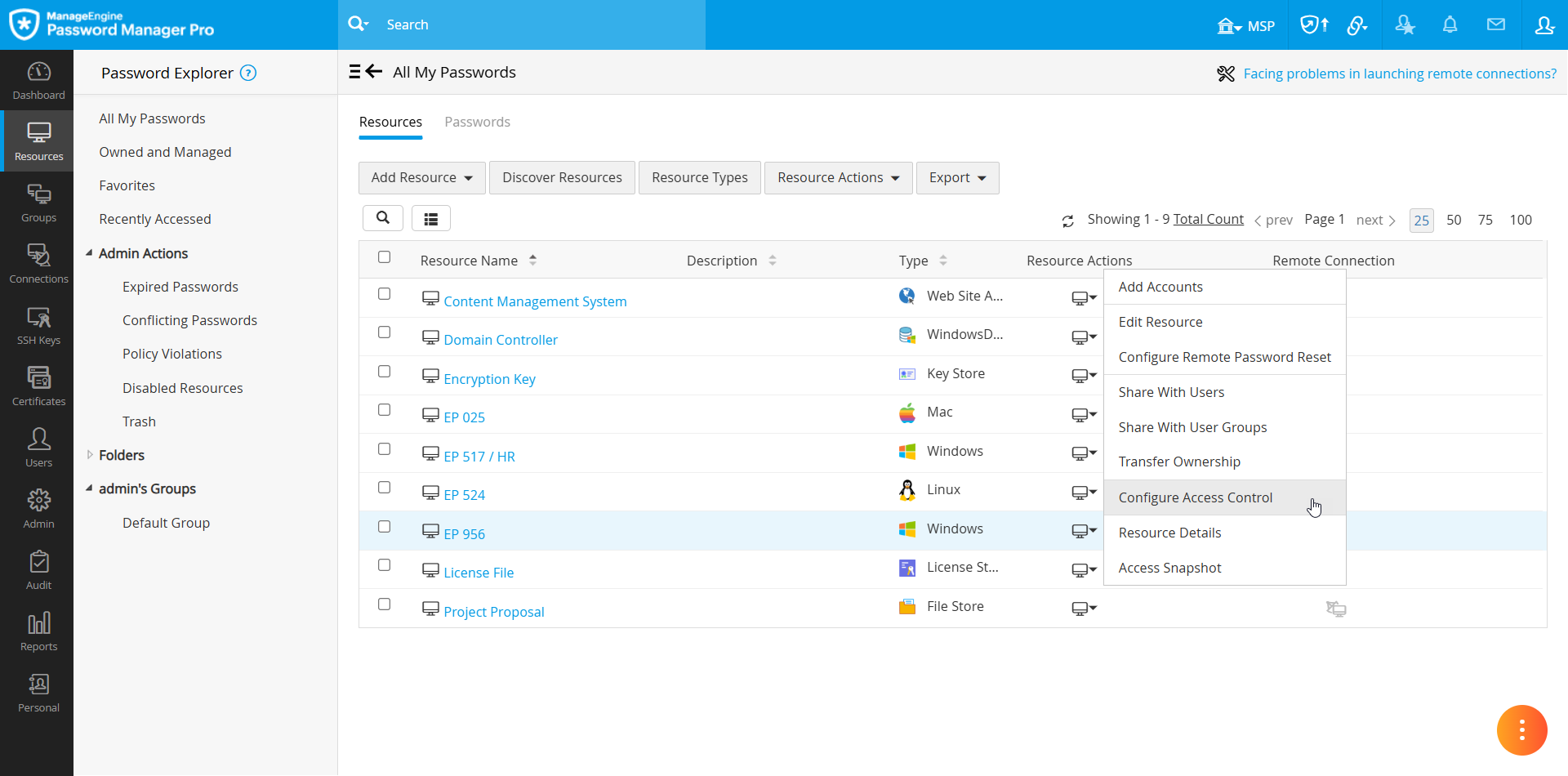 Implementing and Managing Access Control Workflow