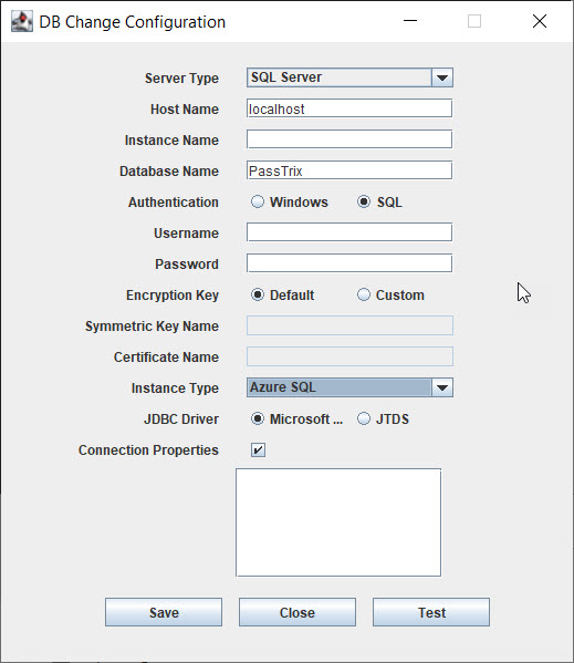 Azure MS SQL as the Backend Database