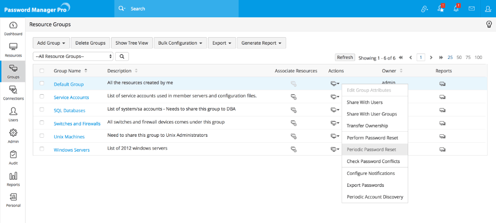 Periodic Password Reset