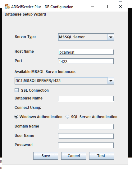 How to Configure MS SQL with gMSA or MSA for ADSelfService Plus - ManageEngine