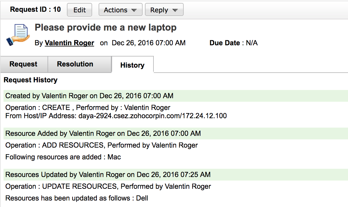 How requesters can edit their own requests in MSP software