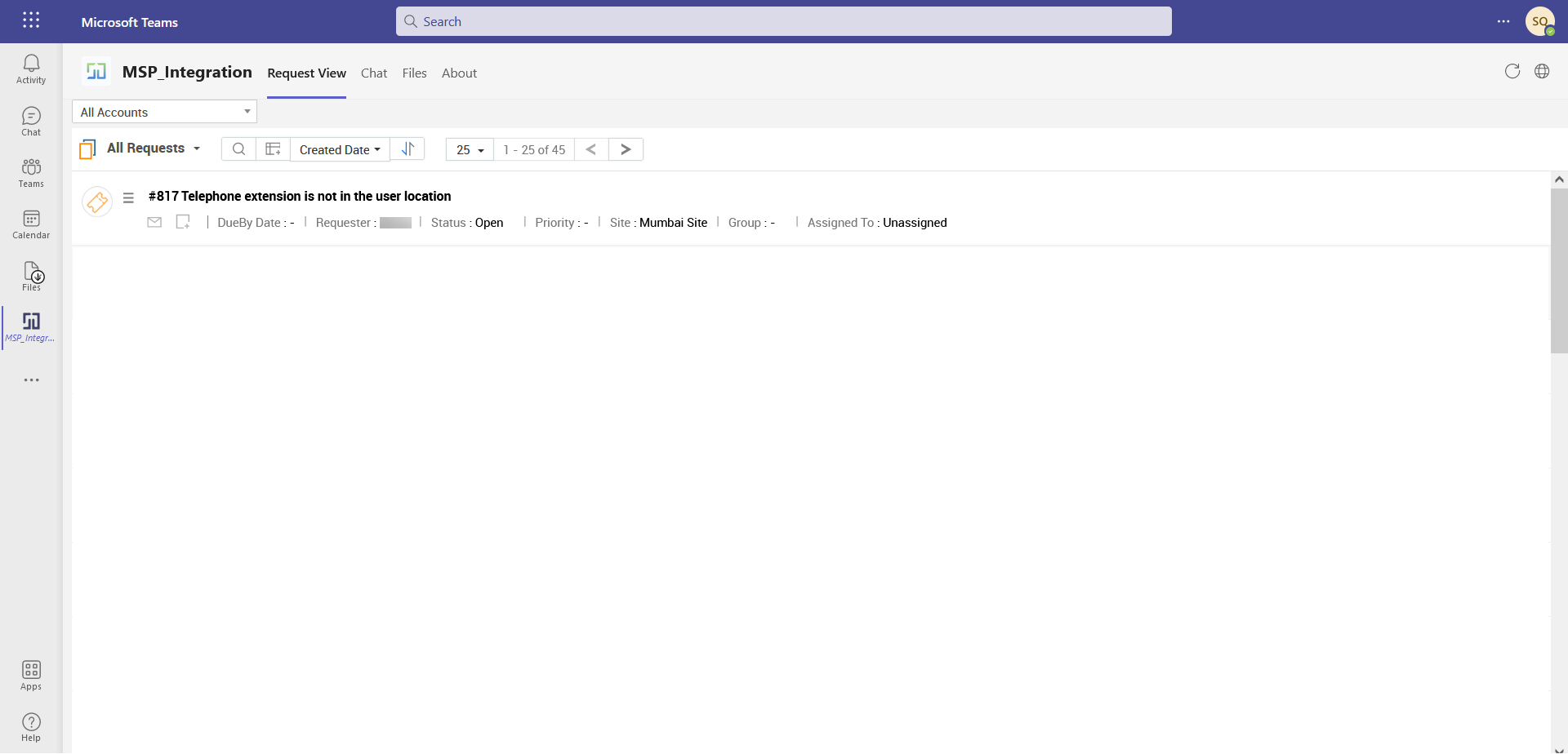 Microsoft Teams Integration