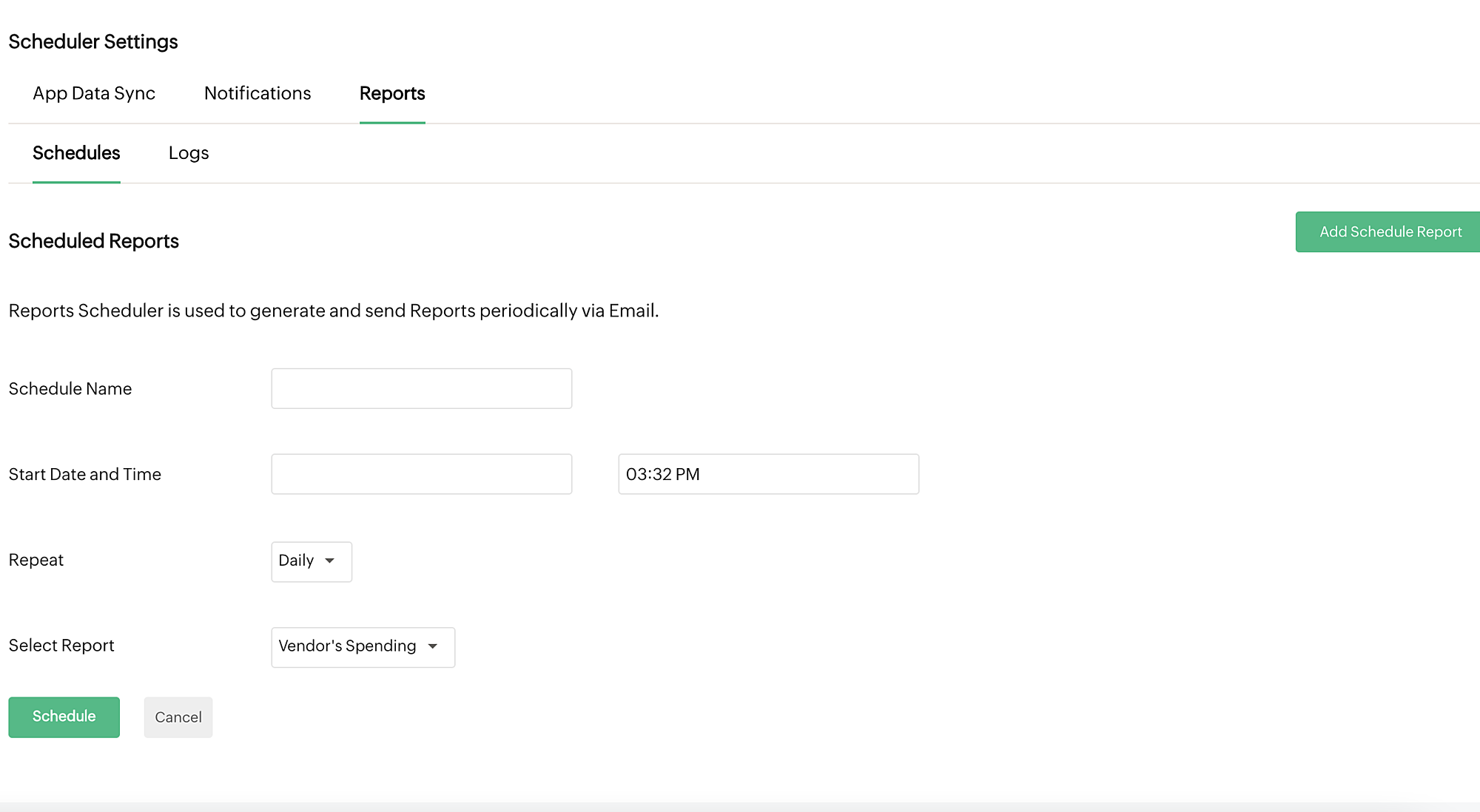 ManageEngine SaaS Manager Plus | Settings