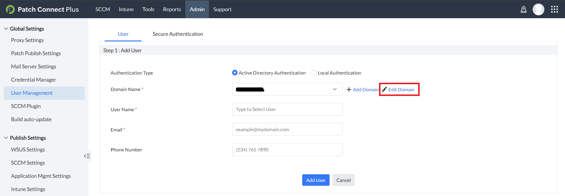 Adding Active Directory users | ManageEngine Patch Connect Plus
