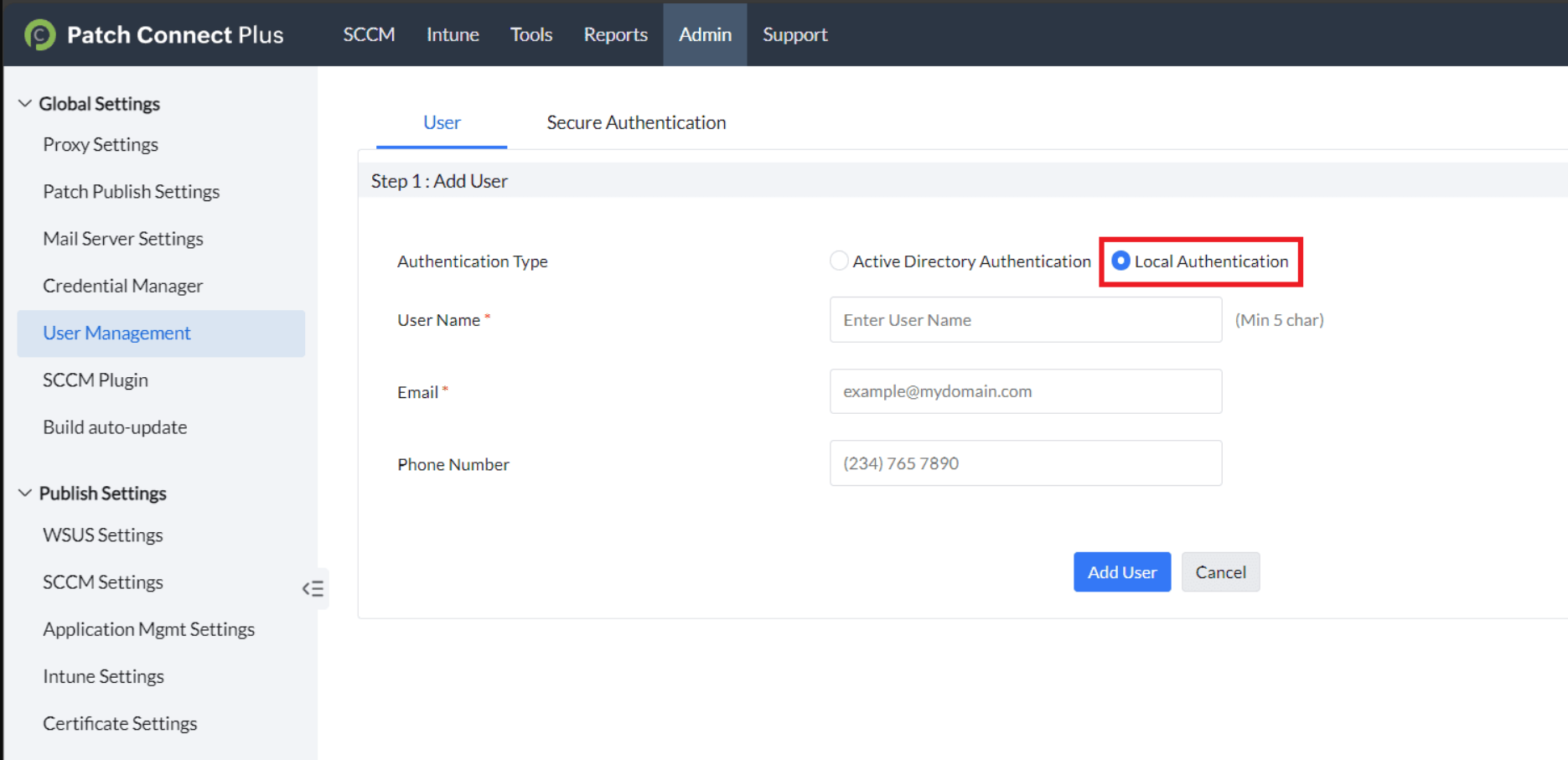 Adding Active Directory users | ManageEngine Patch Connect Plus