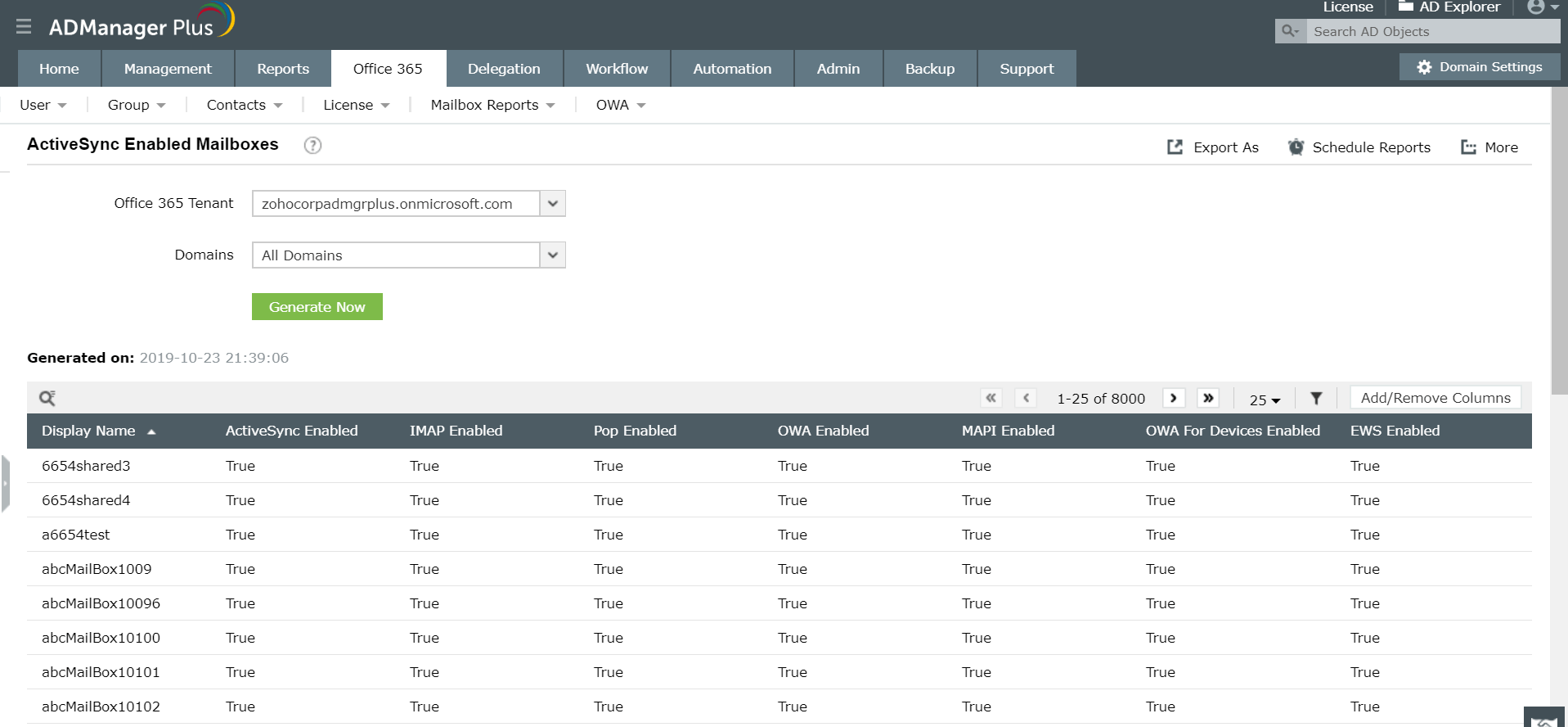 Rapports sur les utilisateurs activés ou désactivés de Microsoft ...